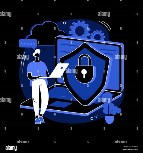 Cyber Security Software Abstract Concept Vector Illustration Stock Vector Image And Art Alamy