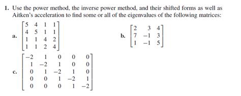 solved write matlab code of problem 1 1 use the power