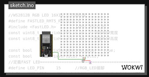 Esp3216x16rgbledchessplay Wokwi Esp32 Stm32 Arduino Simulator
