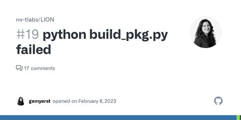 python build pkg py failed · issue 19 · nv tlabs lion · github