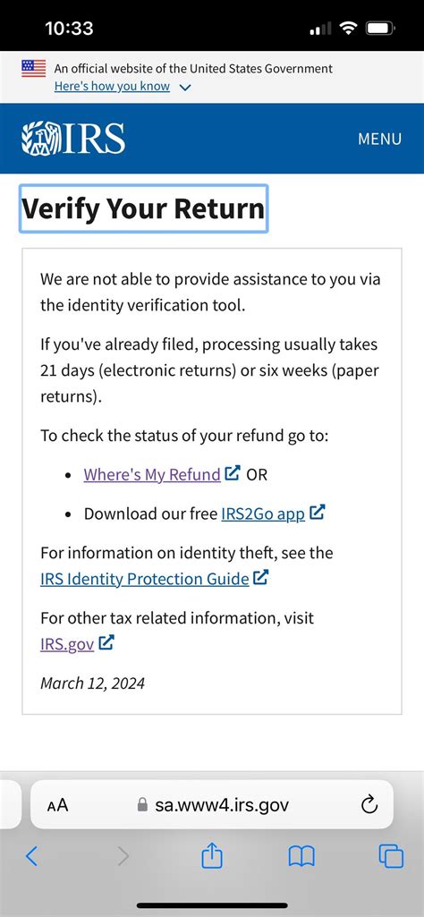 Verification Number Rirs