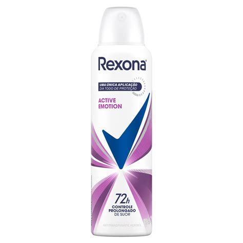 Desodorante Antitranspirante Aerosol Rexona Active Emotion - 150ml ...