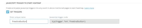 Javascript Trigger To Start Heatmap Tracking Truconversion Knowledgebase