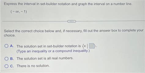 Solved Express The Interval In Set Builder Notation And Chegg