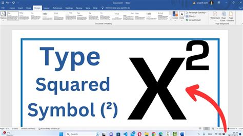 How To Type Squared ² In MS Word YouTube