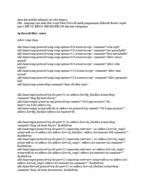 Firewal Terminal Script Pdf Transmission Control Protocol
