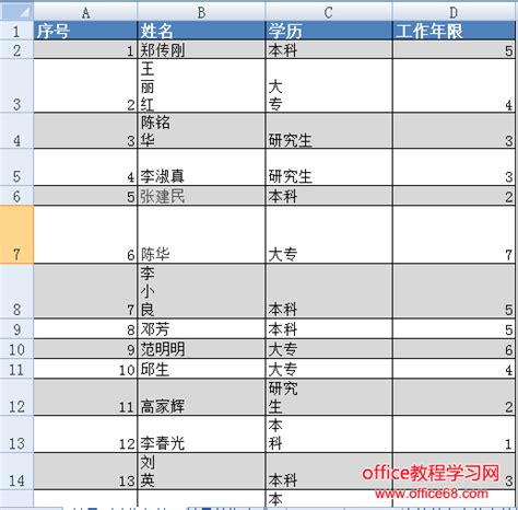 excel如何批量删除换行符，实现“美丽变身” 68手游网