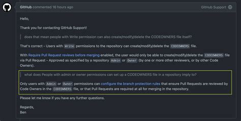 About Codeowners User With Write Permissions Also Can Setup · Community · Discussion 36497