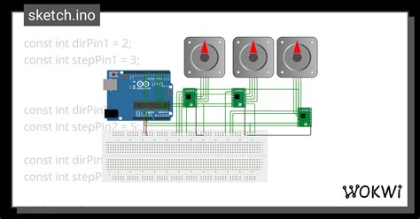 Multiple Stepper Motor Wokwi Esp32 Stm32 Arduino Simulator
