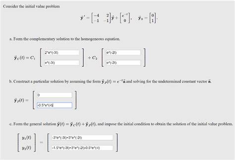 Solved Consider The Initial Value Problem Y Vector Chegg Com