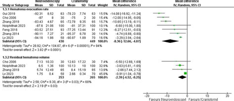 Hematoma Evacuation Rate And Residual Hematoma Volume Of Ne Surgery Download Scientific Diagram