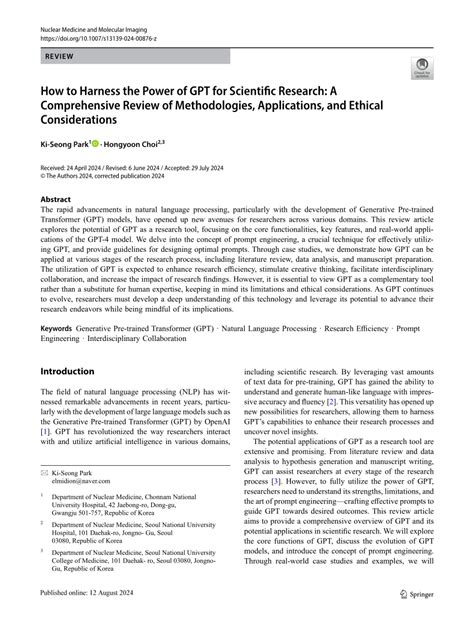pdf how to harness the power of gpt for scientific research a