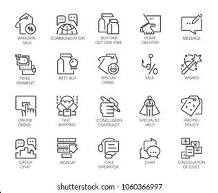 Set Linear Icons Isolated On Stock Vector Royalty Free Shutterstock