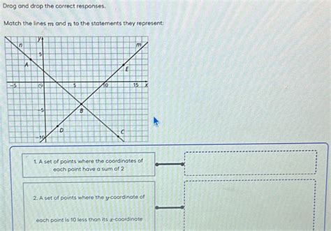 solved drag and drop the correct responses match the lines m and n to