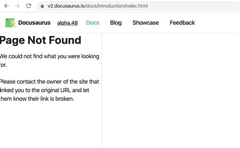 Routes Including `indexhtml` Are Broken · Issue 2392 · Facebookdocusaurus · Github