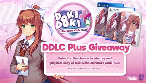 To Celebrate The Launch Of The Ddlc Plus Physical Edition Were Giving