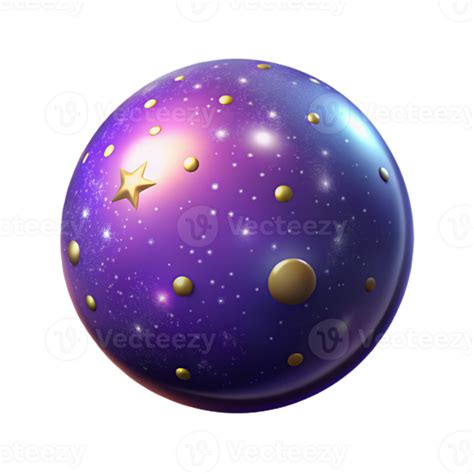 Stunning Abstract Purple Cosmic Sphere 3d Render Authentic 56670316 Png