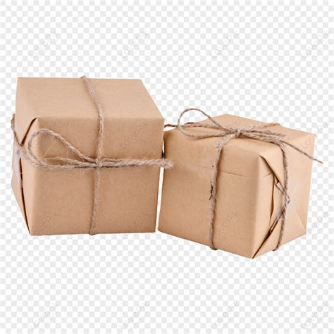 두 개의 선물 빈티지 크래프트 종이 상자제전크리스마스 Png 일러스트 무료 다운로드 Lovepik