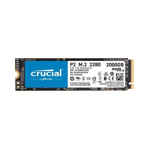 2tb Crucial P2 M 2 Pcie 3 0 X4 Nvme 3d Nand Qlc Ct2000p2ssd8 M 2 Ssds Mindfactory De