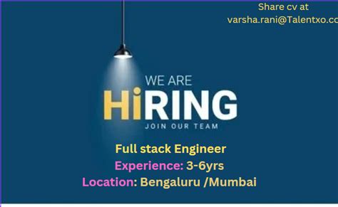 Hiring Full Stack Engineer