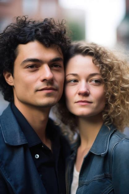 Premium Ai Image A Cropped Portrait Of A Romantic Same Couple In The