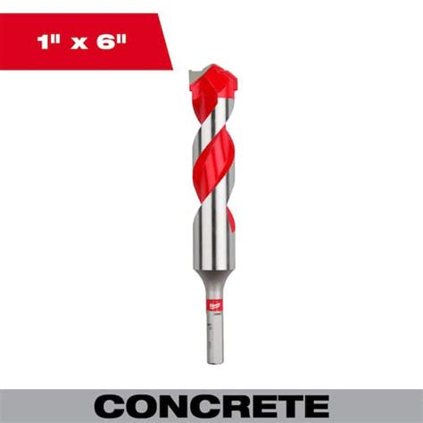 Milwaukee 1 In X 4 In X 6 In Carbide Hammer Drill Bit For Concrete