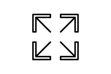 Resize Line Icon Graphic By Julia Astuti · Creative Fabrica