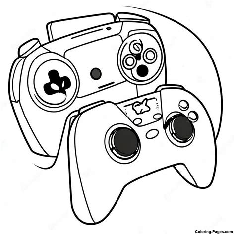 Ps5 Dualsense Controller Coloring Page Coloring