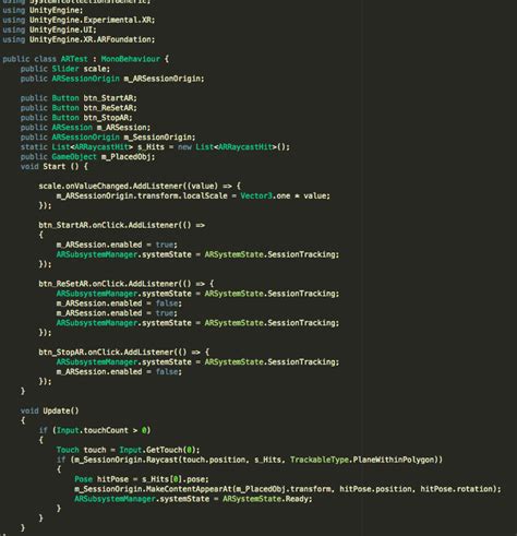 About Scaling Content And How To Reset The Plane Issue Unity Technologies Arfoundation