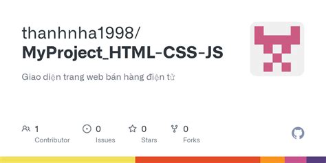 Github Thanhnha1998myprojecthtml Css Js Giao Diện Trang Web Bán Hàng điện Tử