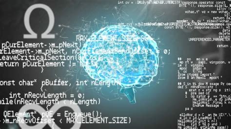 Animation Of Mathematical Symbols And Data Processing Over Spinning Human Brain On Grey