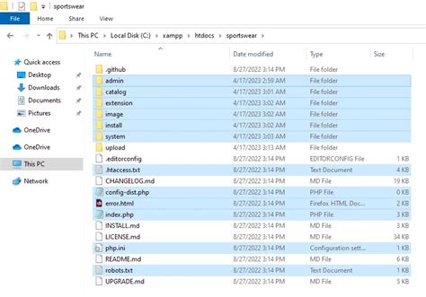 how to install opencart on xampp in windows meer s world