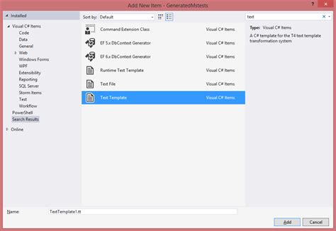 generating mstest wrappers for nunit tests black marble