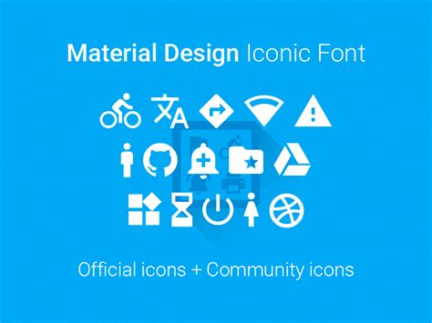 Material Design Iconic Font By Zavoloklom