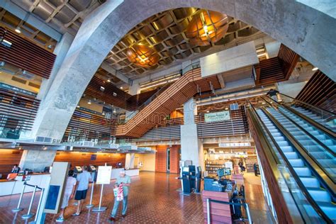 San Diego Ca July 30 2017 Interior Of San Diego Public Library Editorial Photography