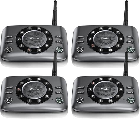 Buy Wuloo Hands Free Intercoms Wireless For Home Business Upgrade Two Way Audio Intercom System