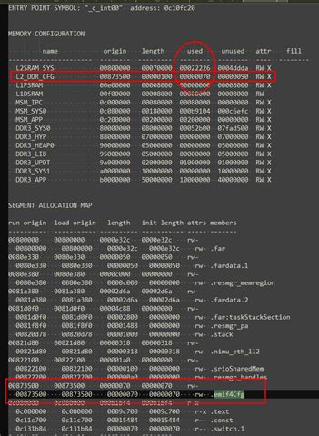 TMS C Question About Adding Boot Config Table By Add A Section Defination At X