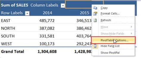 Fix Column Width In A Pivot Table Myexcelonline