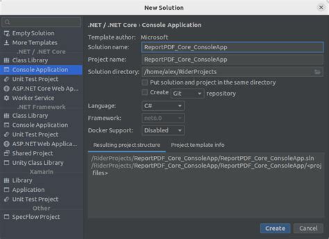 Creating Pdf Report In Jetbrains Rider C On Ubuntu 22041 Lts