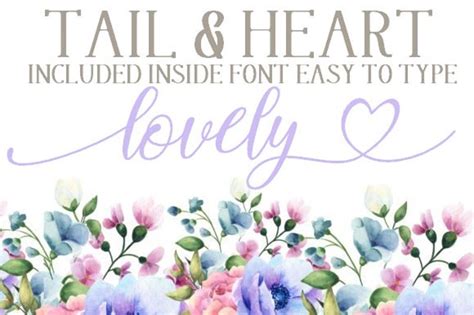 Font With Tail Hello Font Handwriting Font Tail Is Automatically Added By Typing Soulmate Font