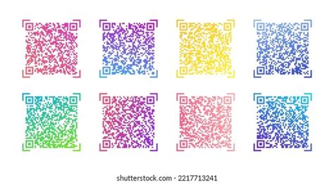Big Set Qr Codes Sample Vector Stock Vector Royalty Free 2217713241 Shutterstock