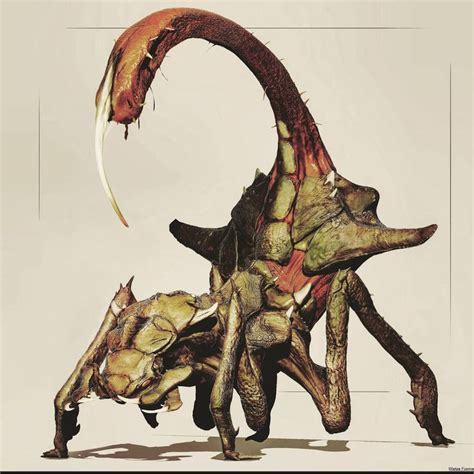 Scorpion by wfdrawings คอนเซปอารท สตวแฟนตาซ การออกแบบตวละคร