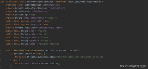 详细分析springsecurity中的 preauthorize注解 csdn博客