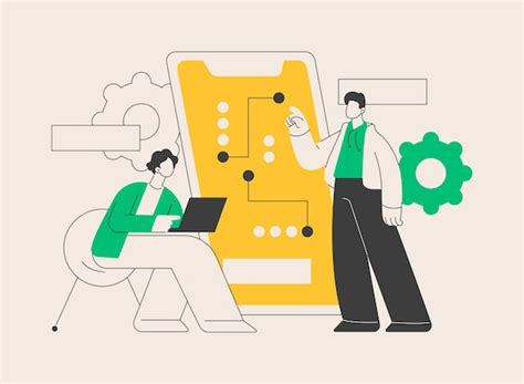 Premium Vector Mobile App Development Courses Abstract Concept Vector