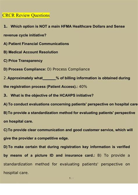 CRCR Certification Exam CRCR STUDY BUNDLE Questions And Answers Verified