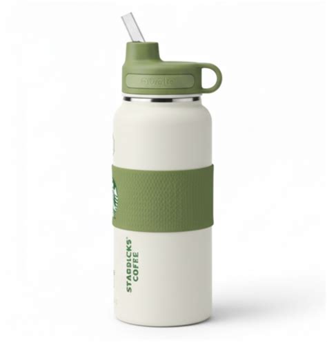 Owala X Starbucks Stainless Steel Straw Bottle 24 Oz Cream White
