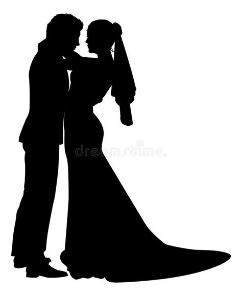 Bride Groom Kissing Clipart Stock Illustrations 46 Bride Groom