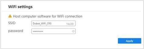 Communication Settings — Dobot Cr Series Documentation