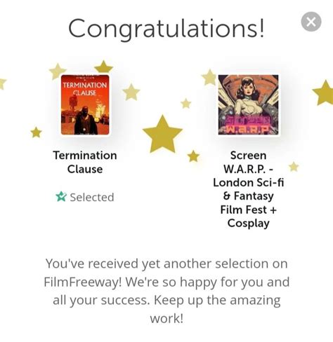 Termination Clause Which I Wrote And Did The Vfx For Has Been Selected For The Warp London Sci