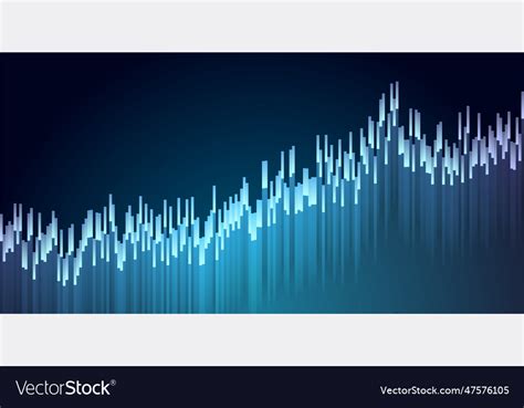 Abstract Growing Financial Graph Chart Background Vector Image